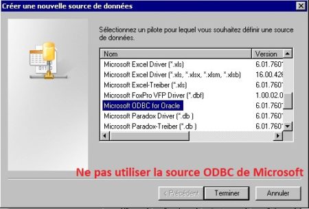Connexion à Oracle avec ODBC depuis une Macro Excel